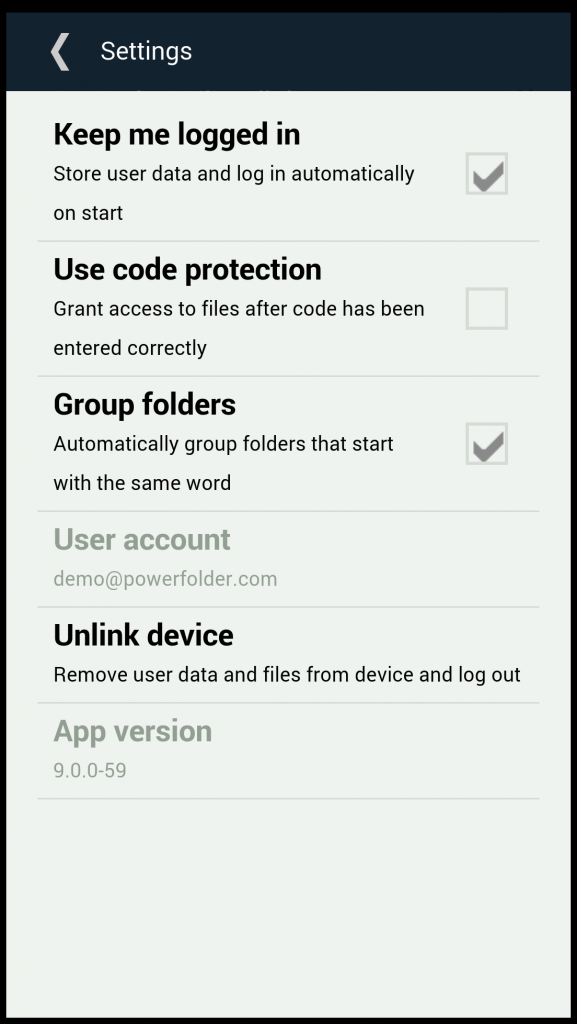 PowerFolder Mobile App v9 available - finally - PowerFolder